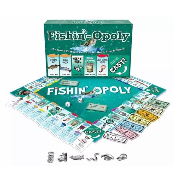 Games | Fishinopoly New Fishing Monopoly Game The Game That Will Reel ...